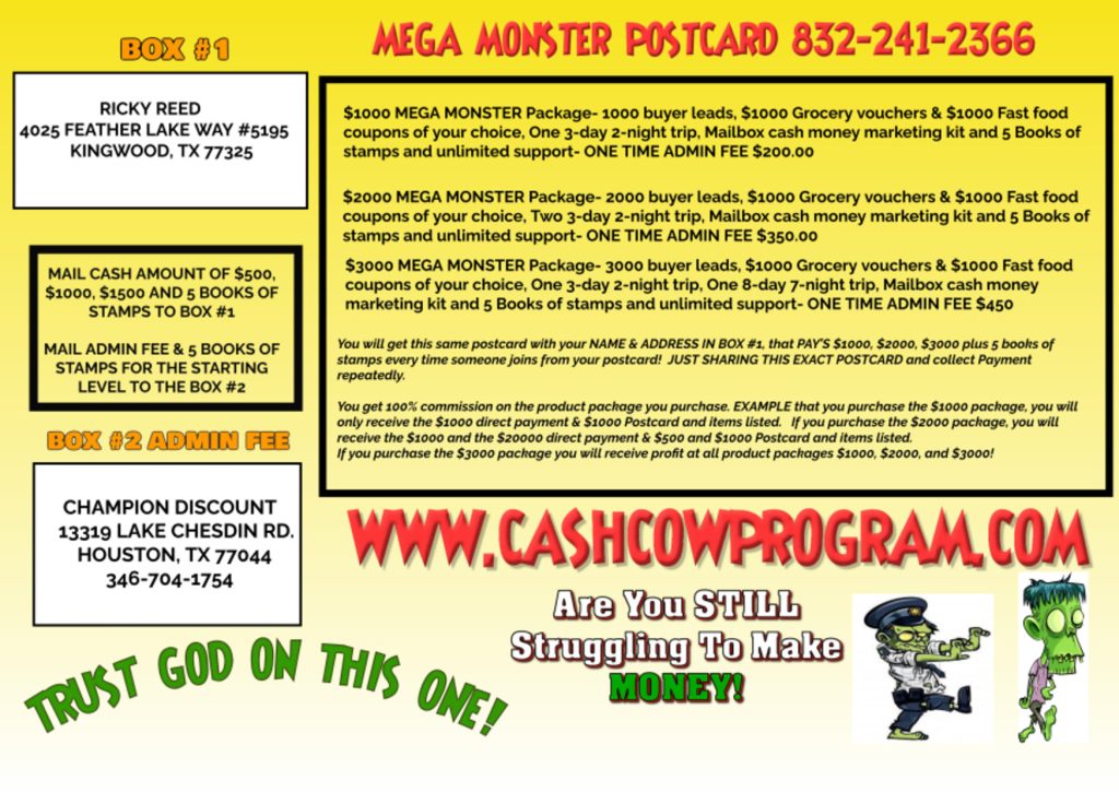 CA$H COW! – Signup